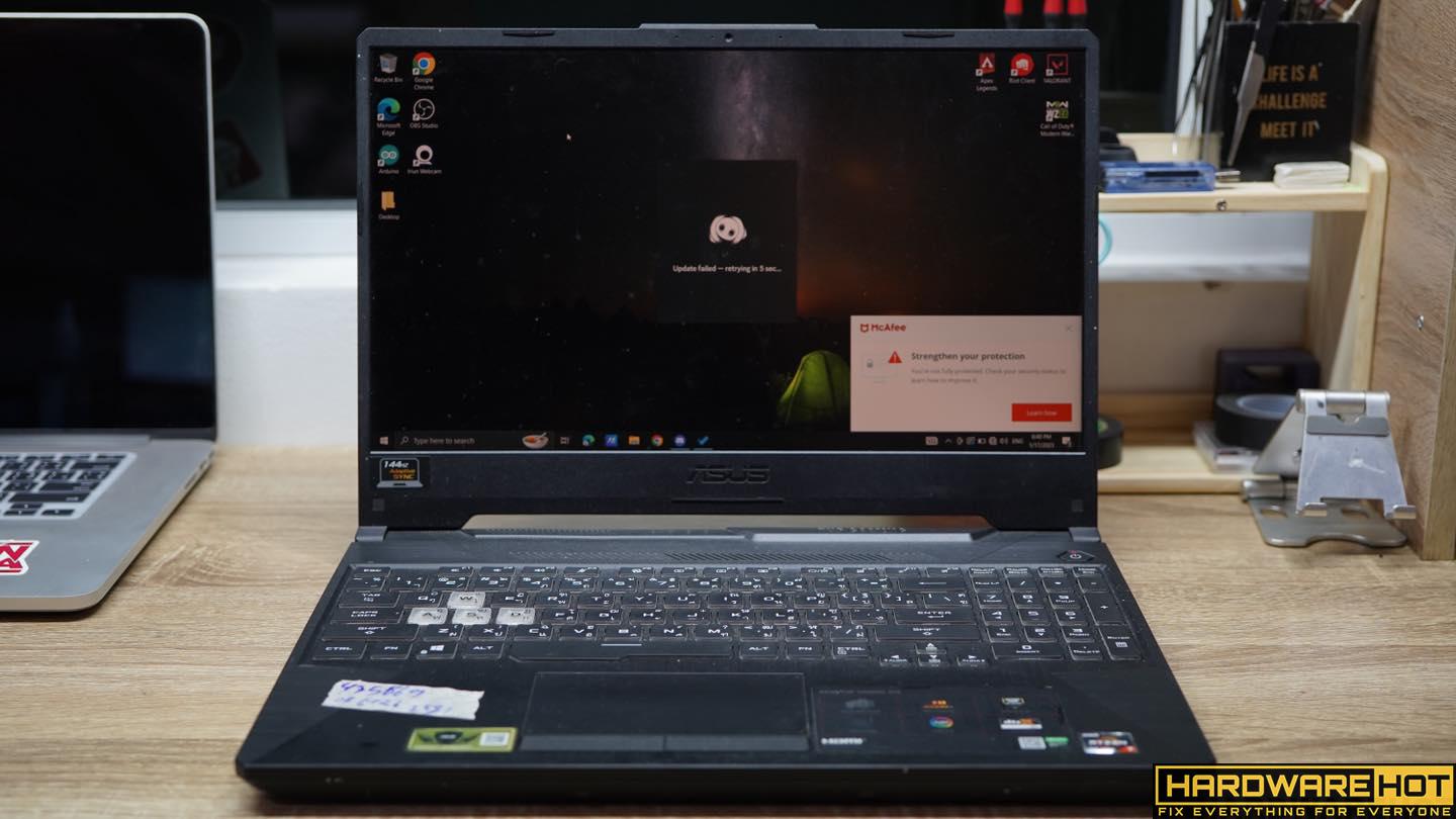 รับเปลี่ยนคีย์บอร์ดโน๊ตบุ๊ค ASUS TUF Gaming A15 FA506II-HN137TS อาการ ...